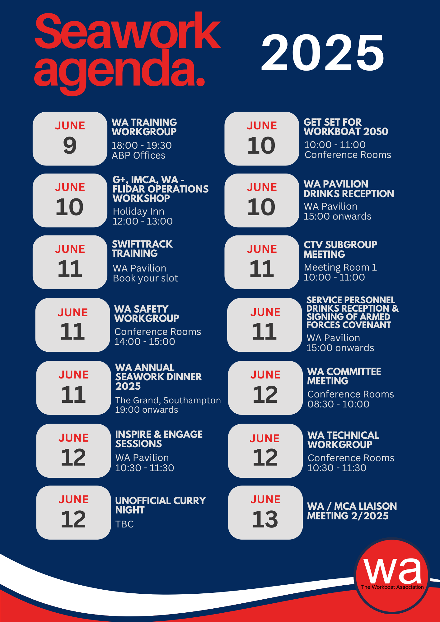 Seawork 2025 Agenda – The Workboat Association